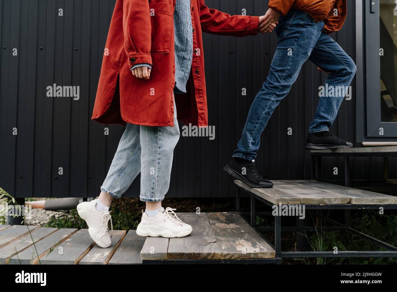 Stepping up staircase hi-res stock photography and images - Alamy