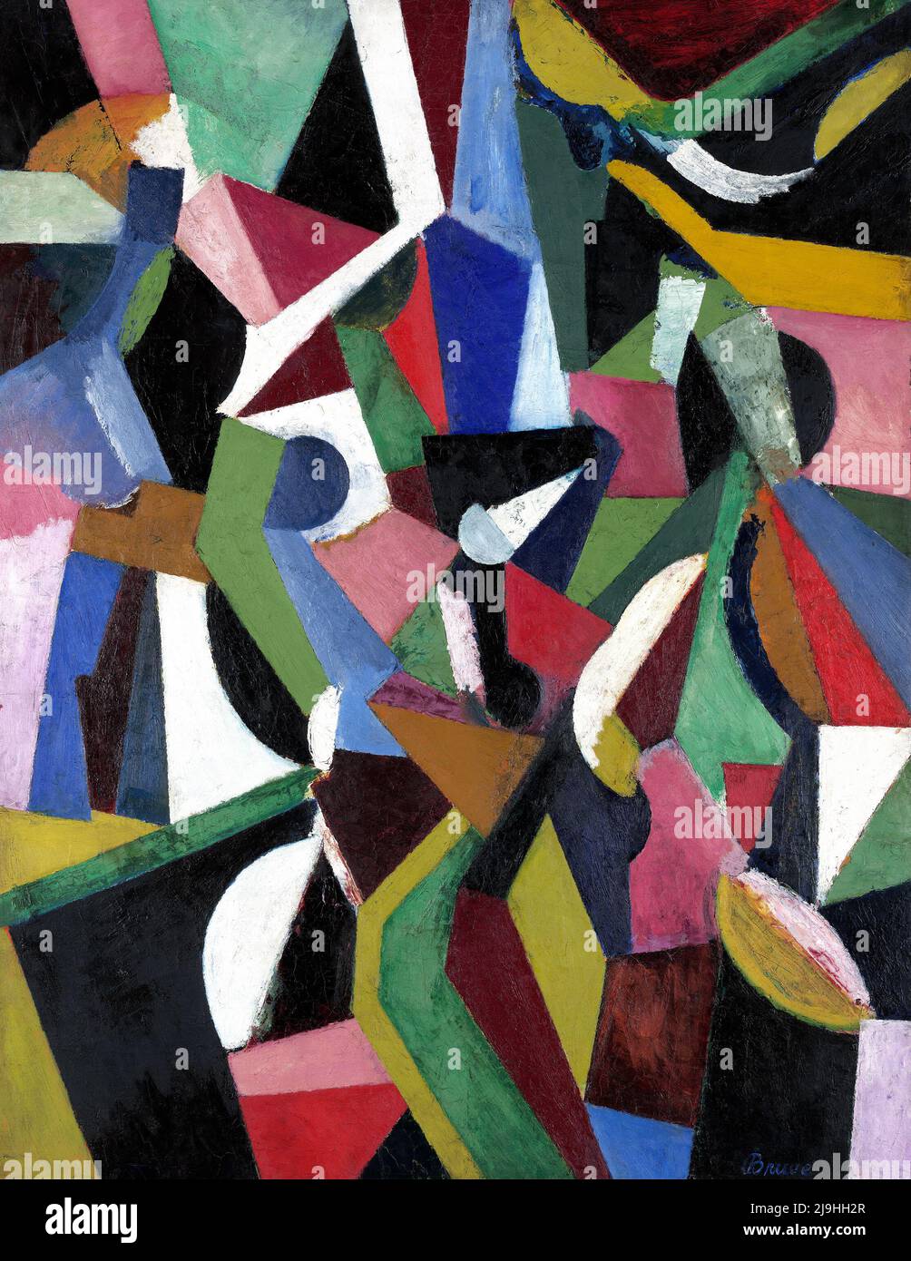 Art by Patrick Henry Bruce - Composition I (1916 Stock Photo - Alamy