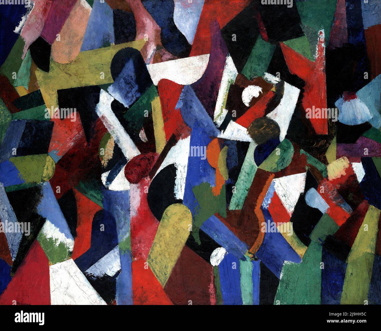 Art by Patrick Henry Bruce - Composition V (1916 Stock Photo - Alamy