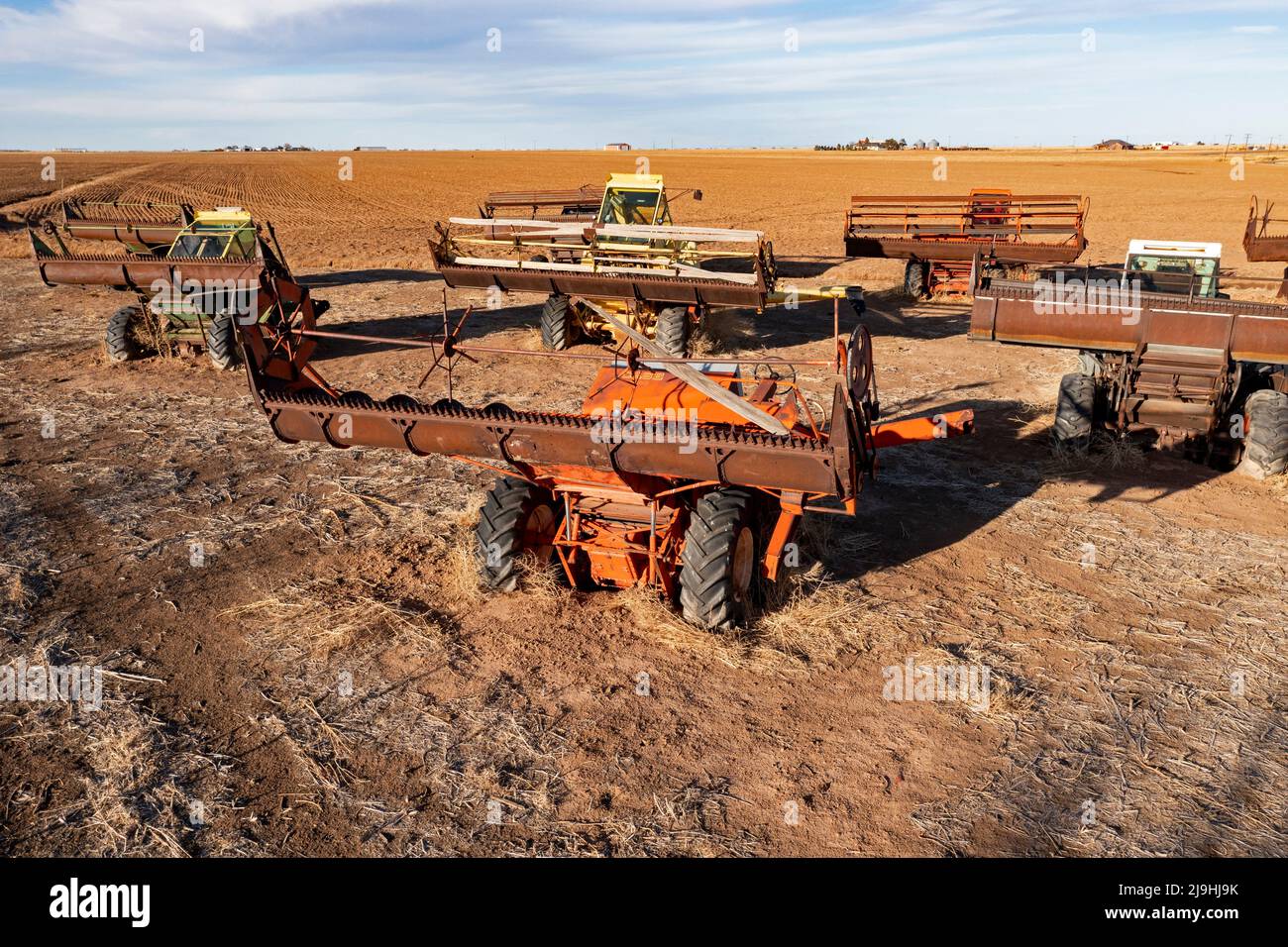 Canyon, Texas - Combine City, where a dozen old farm combines are ...