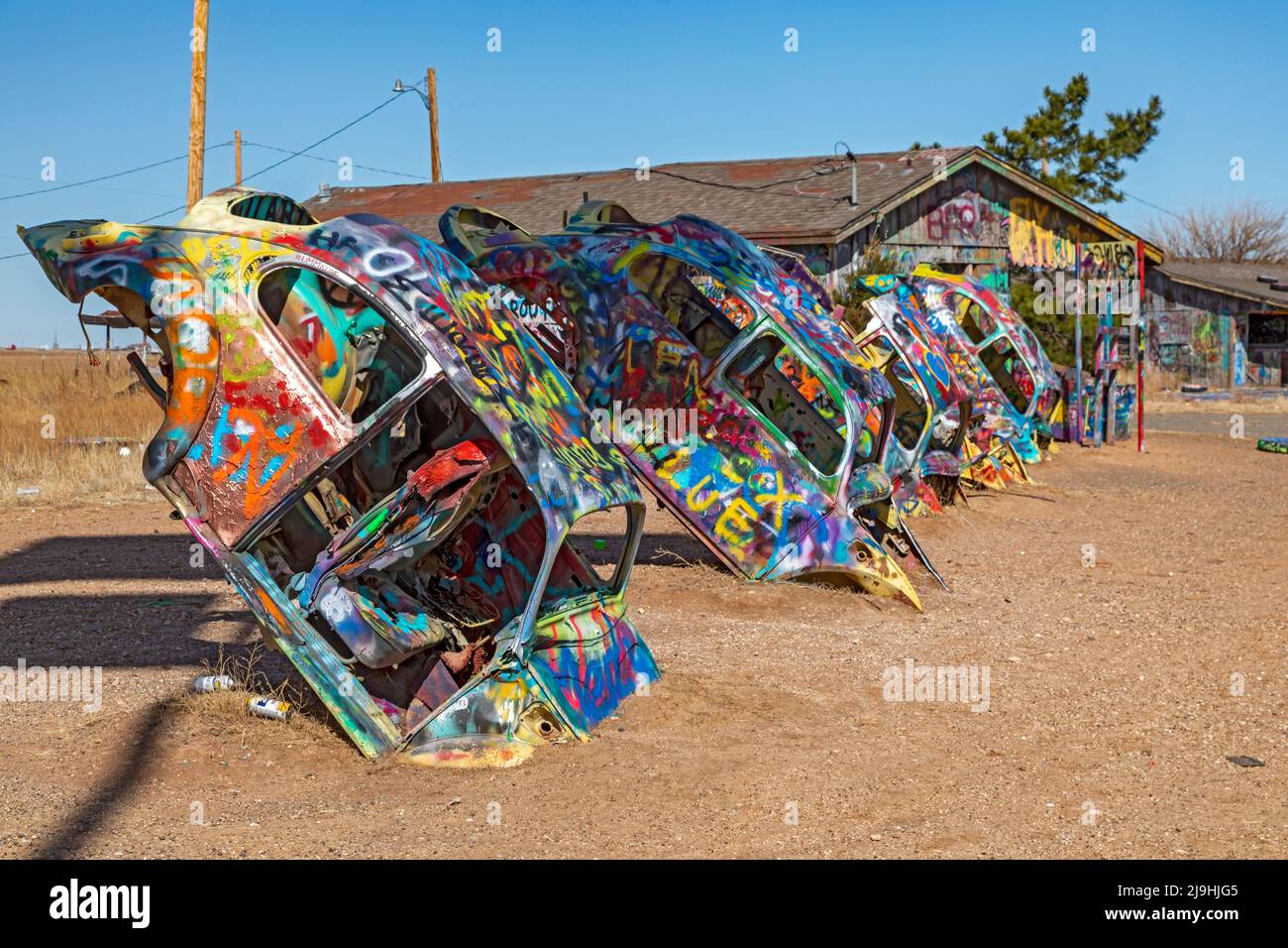 Conway, Texas - The Slug Bug Ranch, where several old Volkswagen ...