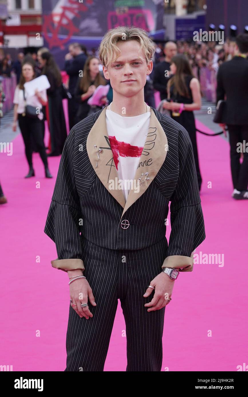 Anson Boon arriving for the premiere of Pistol, at the Odeon Luxe ...