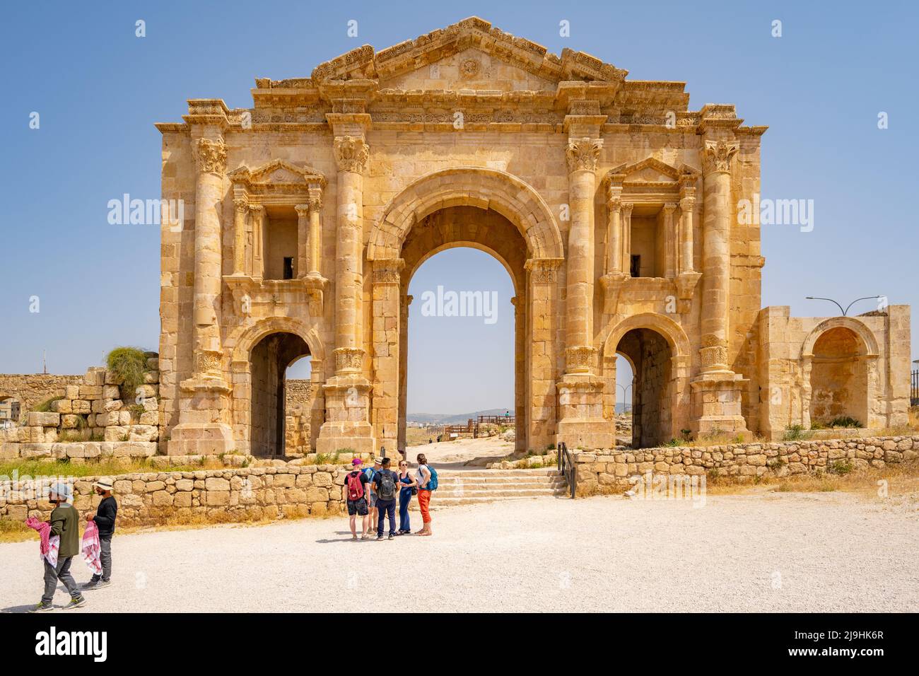 The Arch of Hadrian built to honour the vast of Emperor Hadrian to ...