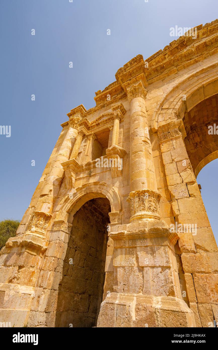 The Arch of Hadrian built to honour the vast of Emperor Hadrian to ...