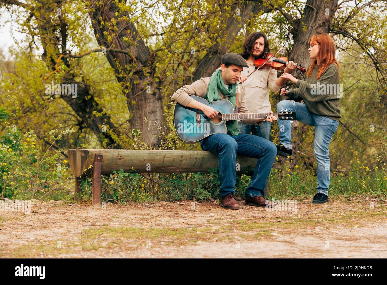 Artists musical instruments practicing hi-res stock photography and ...