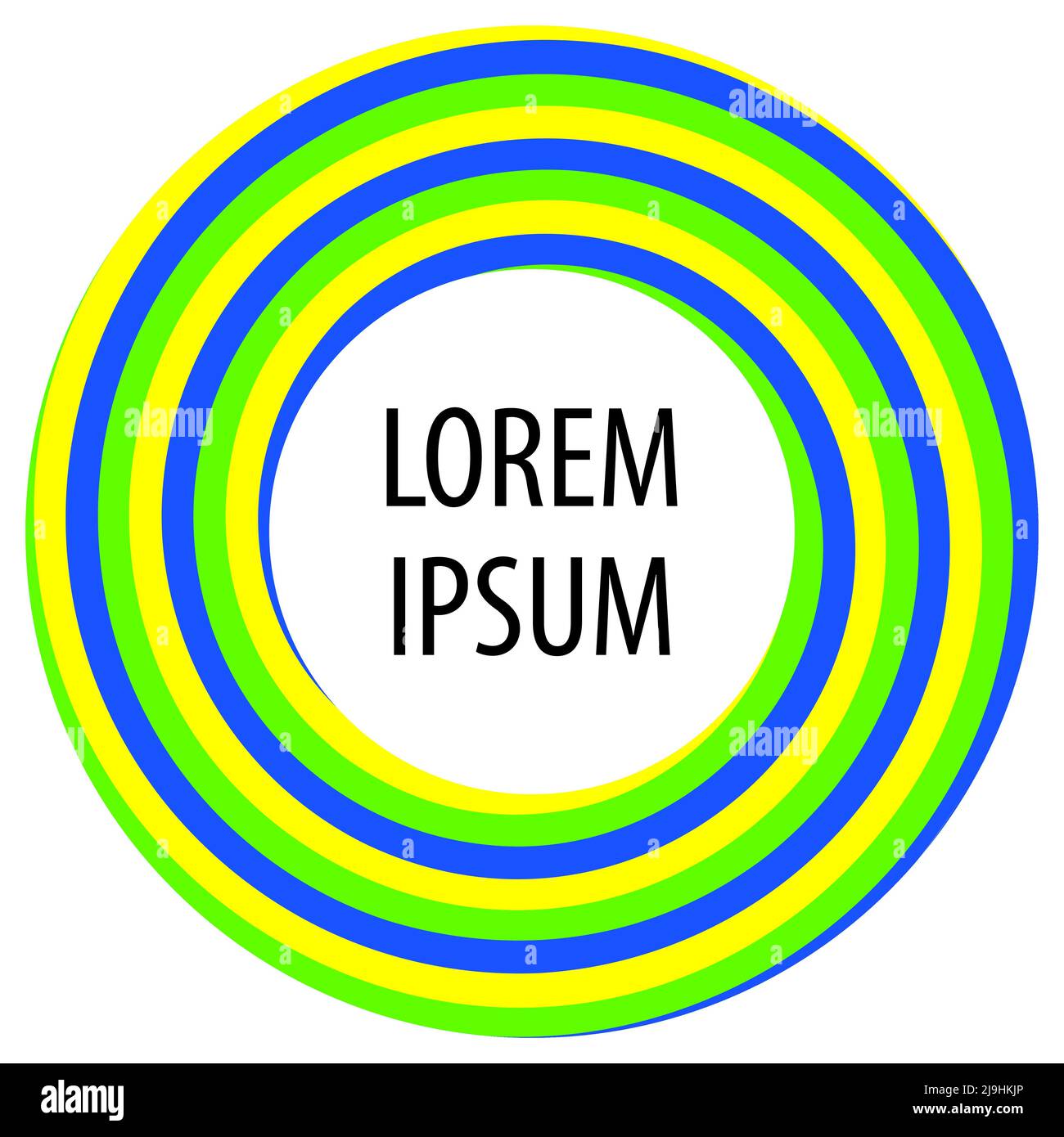 Round spiral shape background. Twisting color strips creating a circle ...