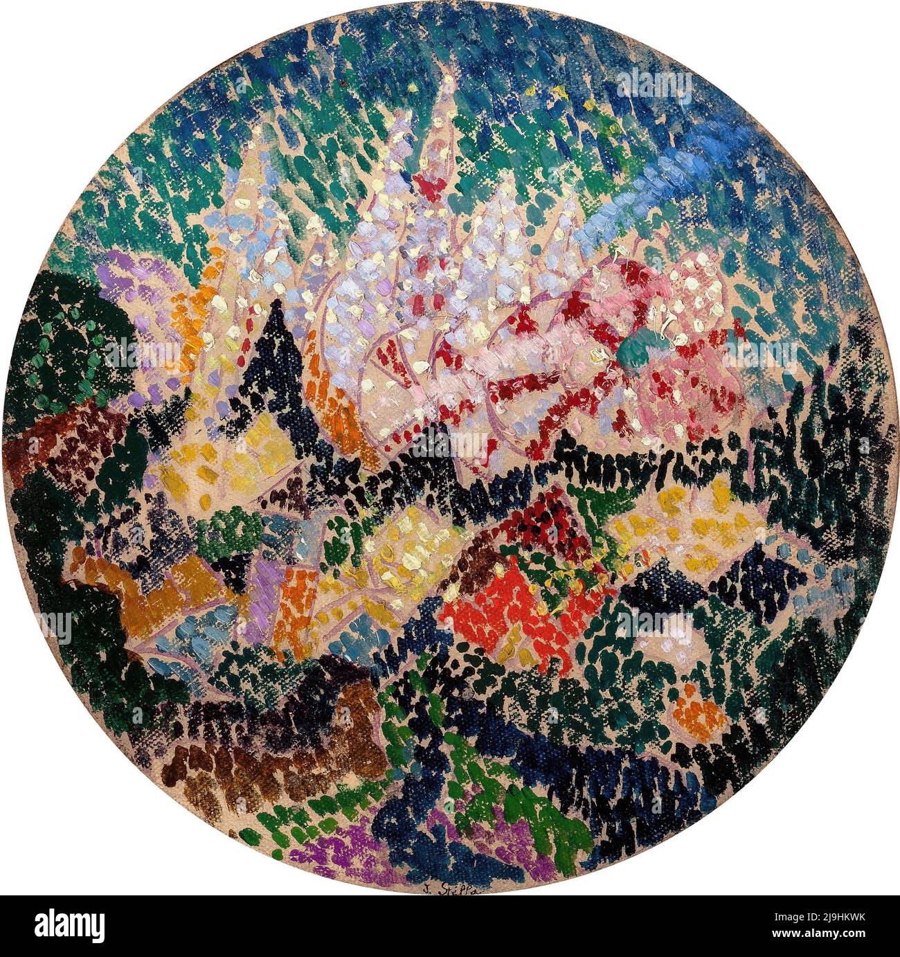 Pointillist art hi-res stock photography and images - Alamy