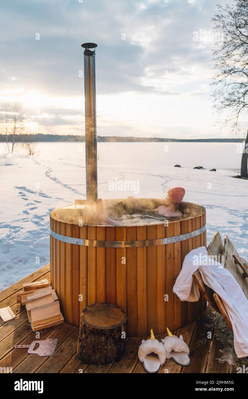 Hot bath woman hi-res stock photography and images - Alamy