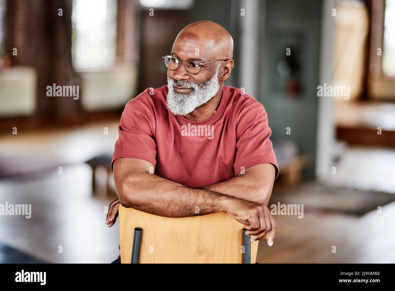 Bald man contemplating hi-res stock photography and images - Alamy