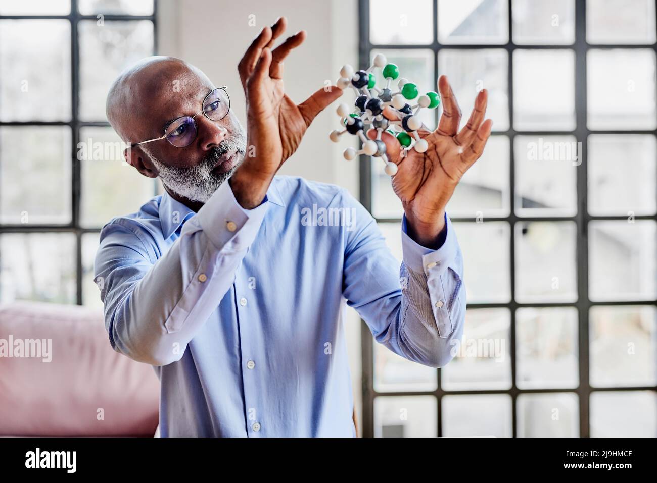 Bald man beard analyzing hi-res stock photography and images - Alamy