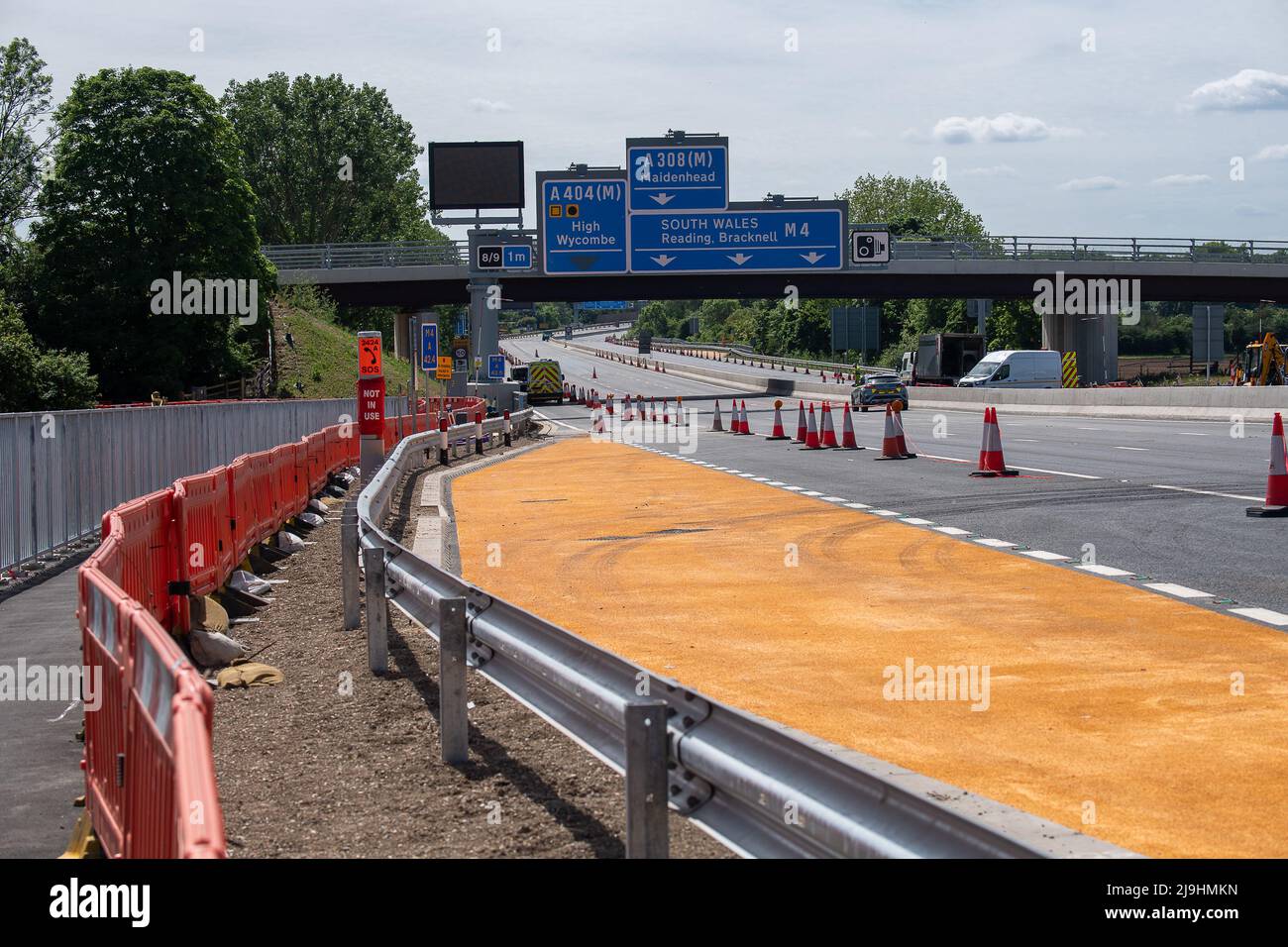 Dorney Reach, UK. 23rd May, 2022. The M4 was closed again this weekend ...