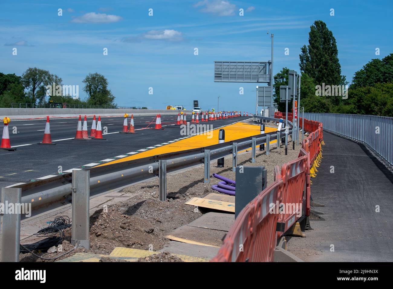 Dorney Reach, UK. 23rd May, 2022. The M4 was closed again this weekend ...