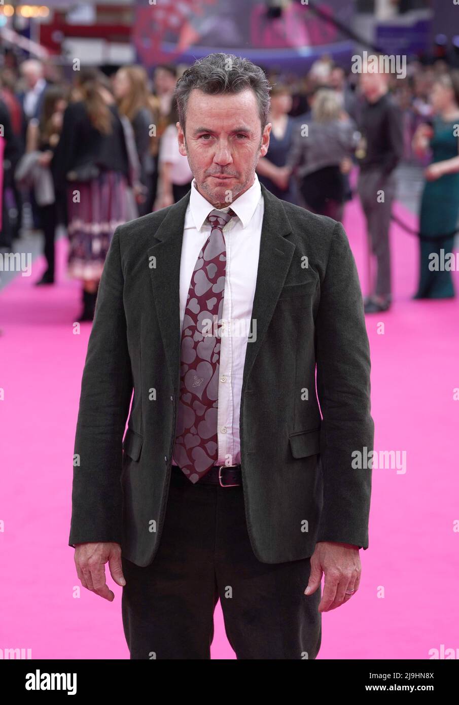 Jay Simpson arriving for the premiere of Pistol, at the Odeon Luxe ...