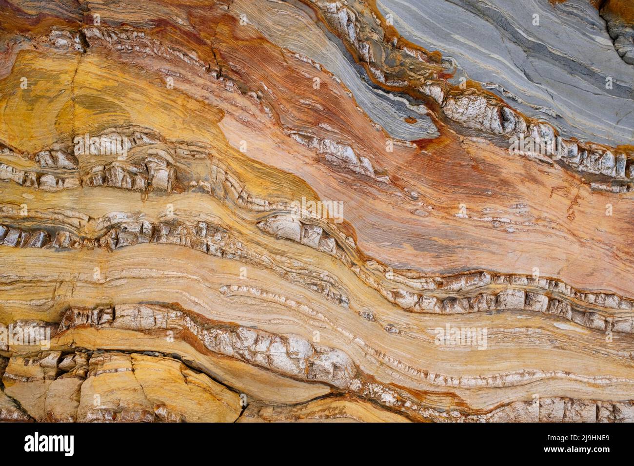 Full frame of sandstone rock pattern at Silence beach Stock Photo - Alamy