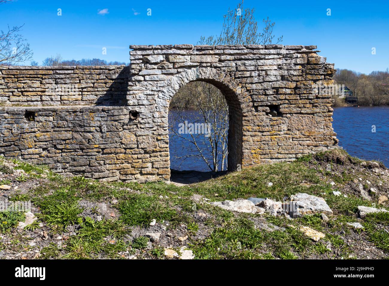 Staraya Ladoga, Russia - May 6, 2022: Ancient historical old Ladoga ...