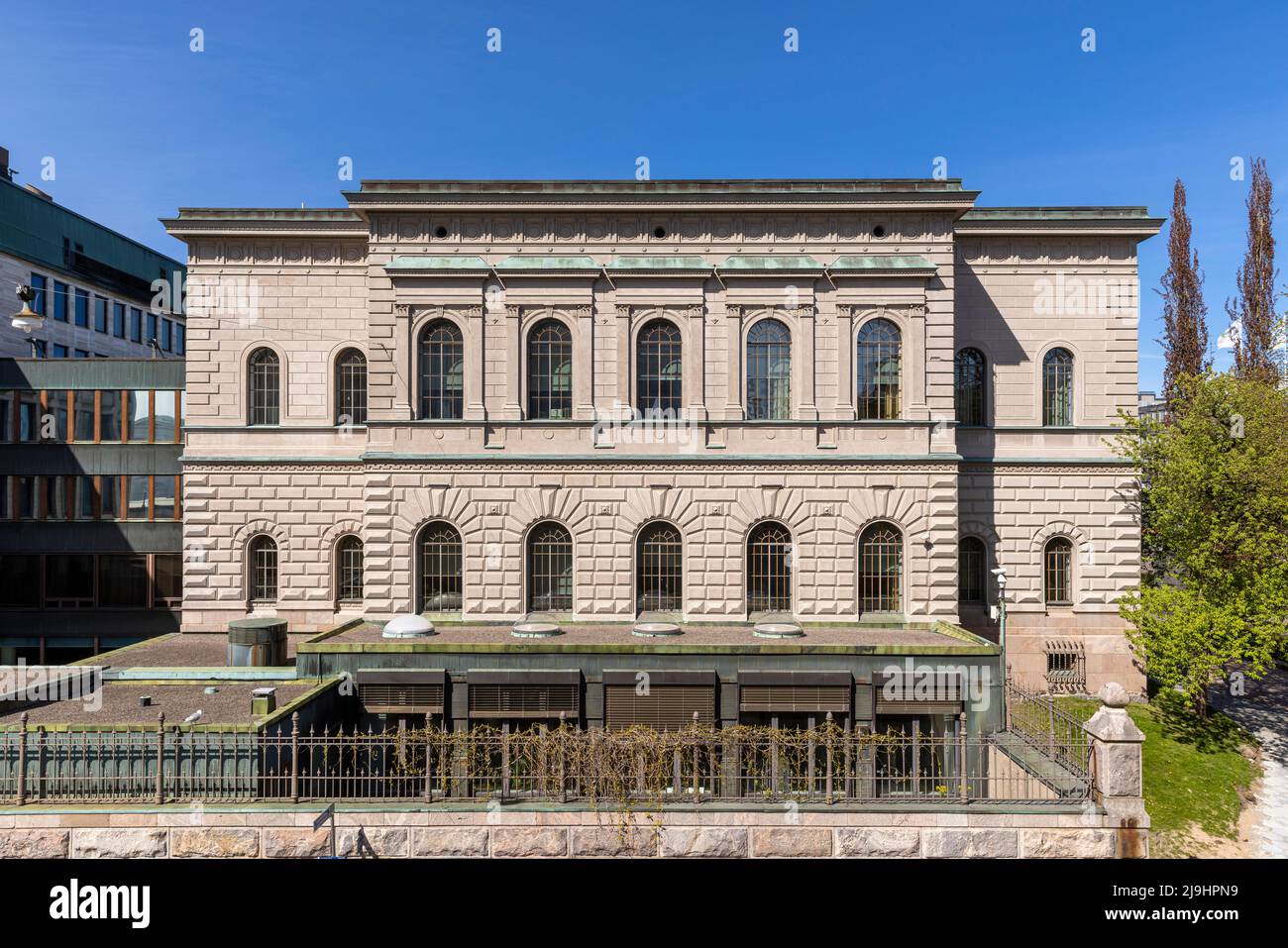 Side view of Bank of Finland building in Helsinki Stock Photo - Alamy