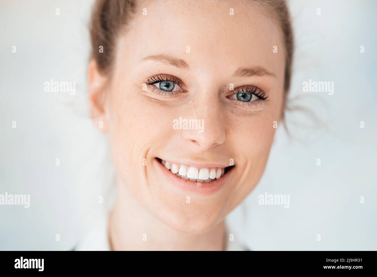 Happy eyes copy space hi-res stock photography and images - Alamy