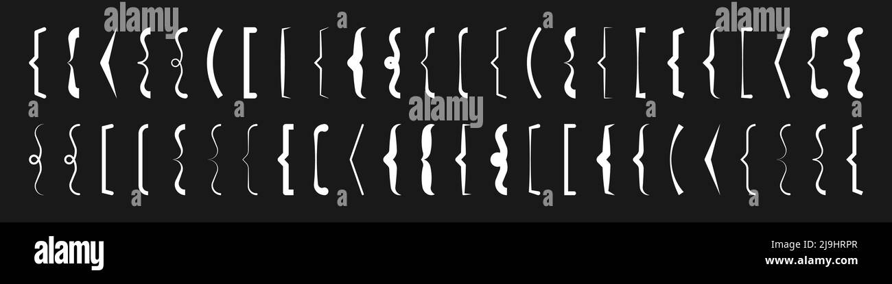 Text brackets collection, white quotation box. Curly, square and corner ...