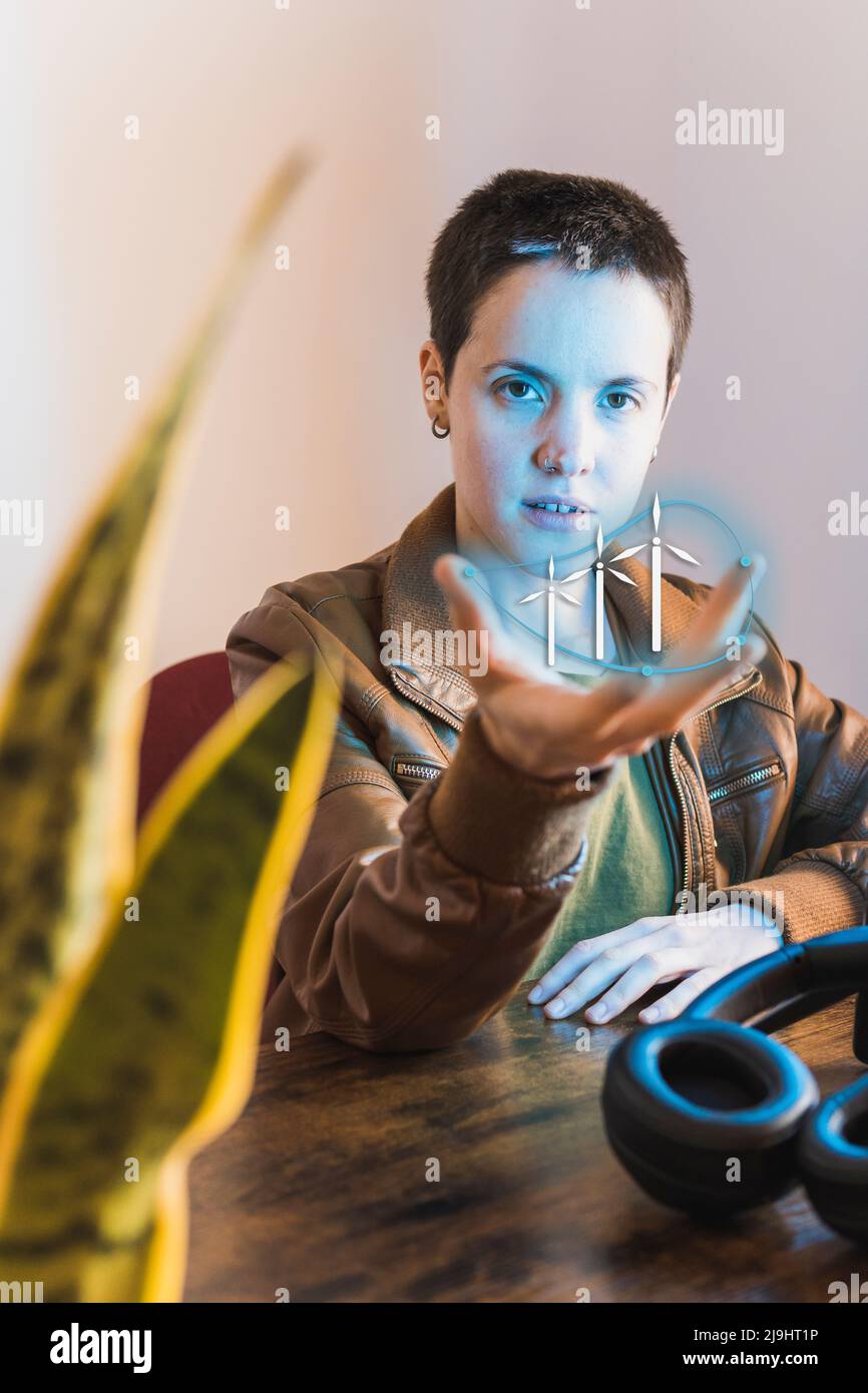 Hologram person hi-res stock photography and images - Alamy