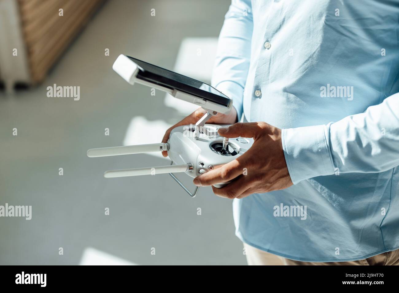 Person remote control using drone hi-res stock photography and images ...