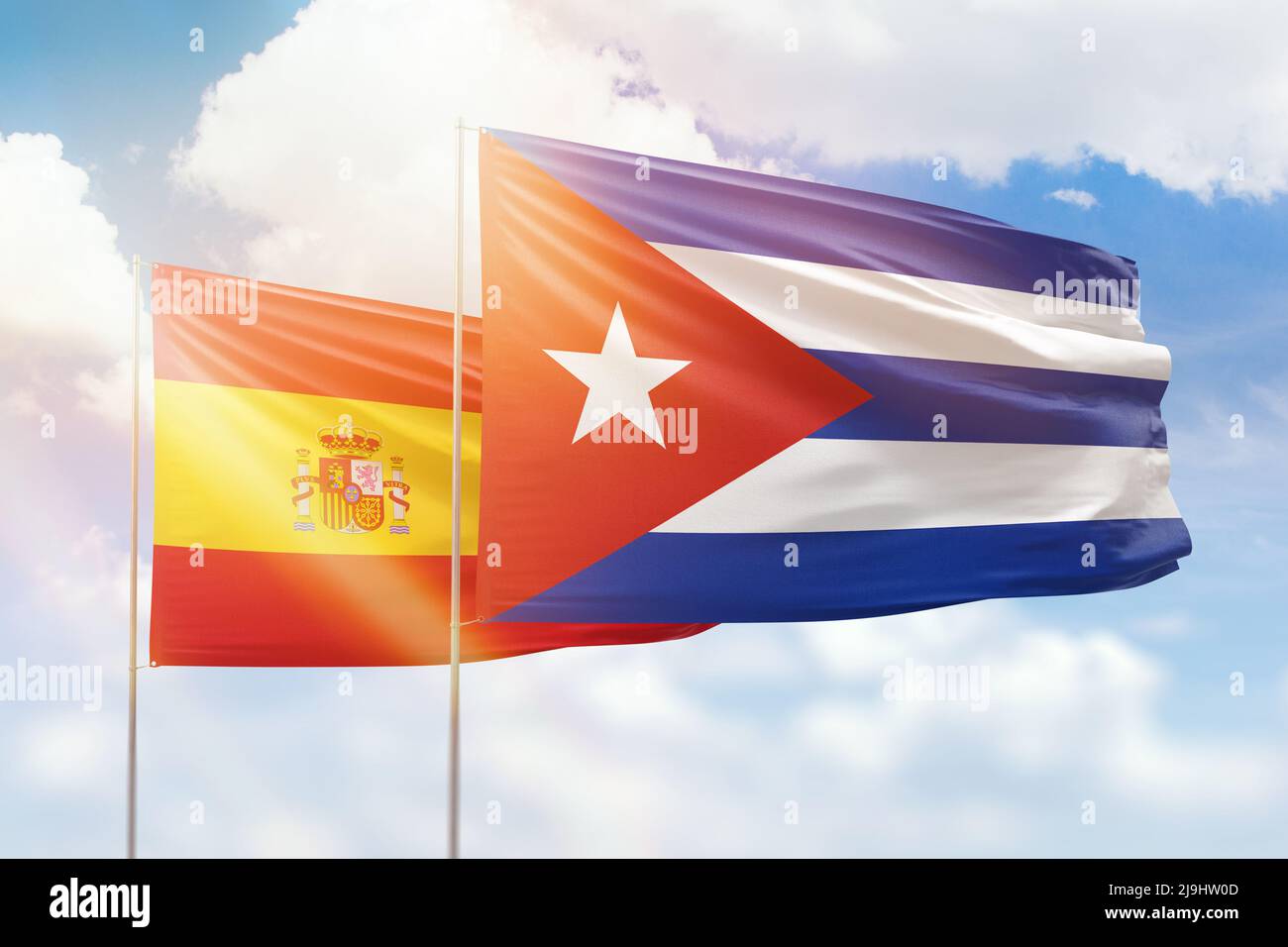 Cuba spain flag hi-res stock photography and images - Alamy