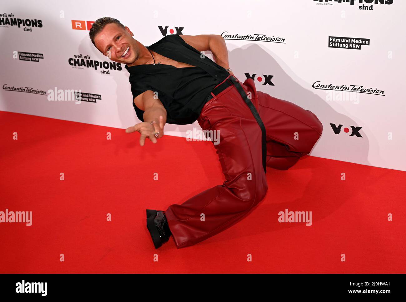 Cologne, Germany. 23rd May, 2022. Emil Kusmirek, athlete, comes to the ...