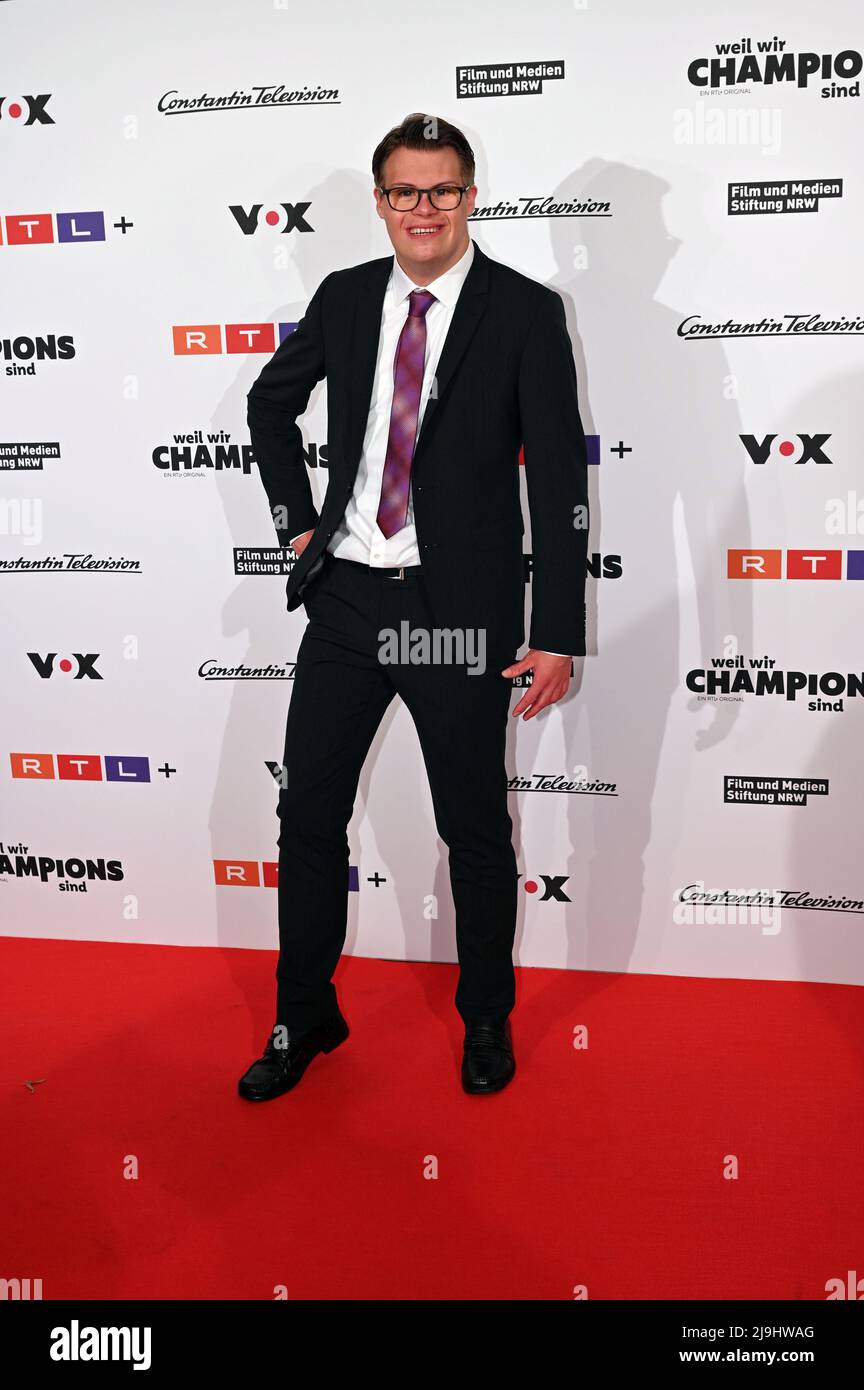 Cologne, Germany. 23rd May, 2022. Simon Rupp, actor, comes to the ...