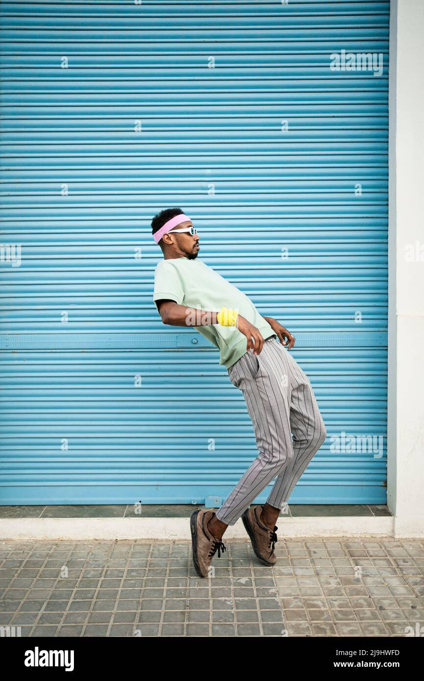 Flexible male in casual hi-res stock photography and images - Alamy