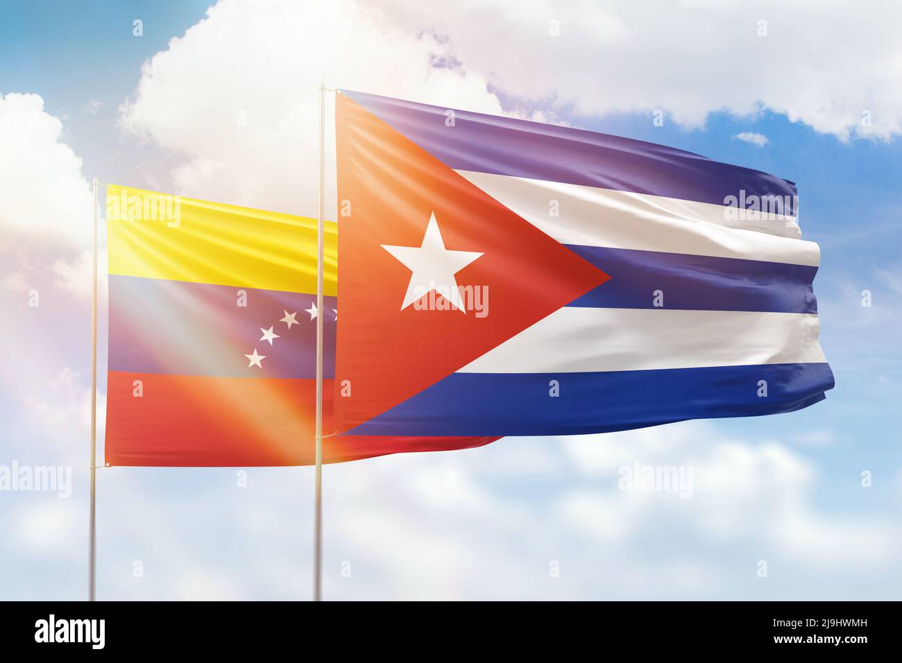 Cuba venezuela flag hi-res stock photography and images - Alamy