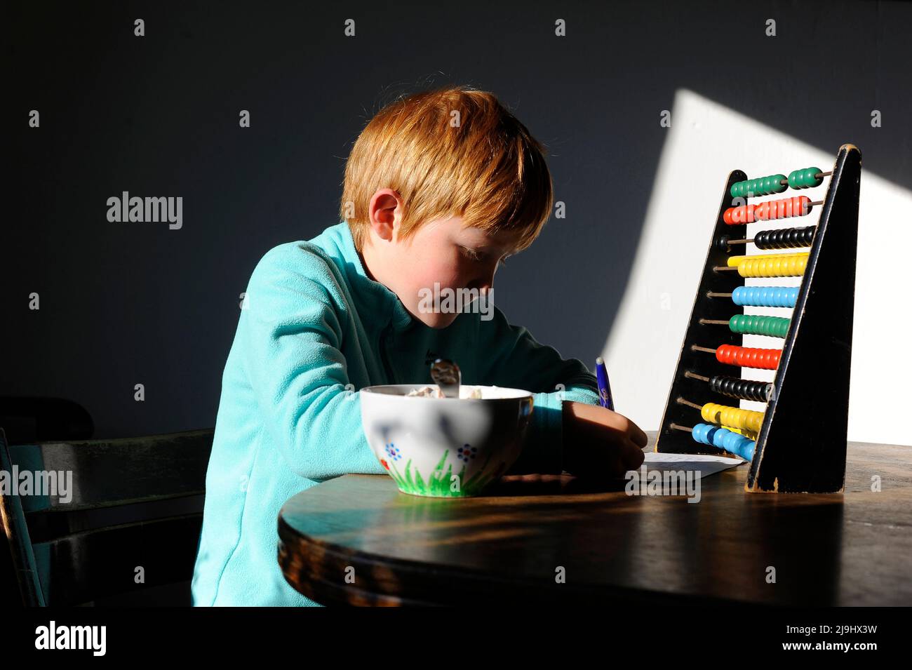 Homework table hi-res stock photography and images - Alamy