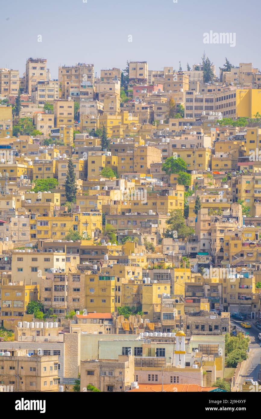 Housing on the hills of Amman from the Citadel hill Stock Photo - Alamy