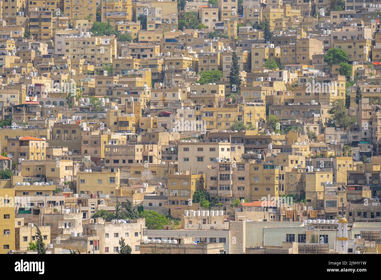 Housing on the hills of Amman from the Citadel hill Stock Photo - Alamy