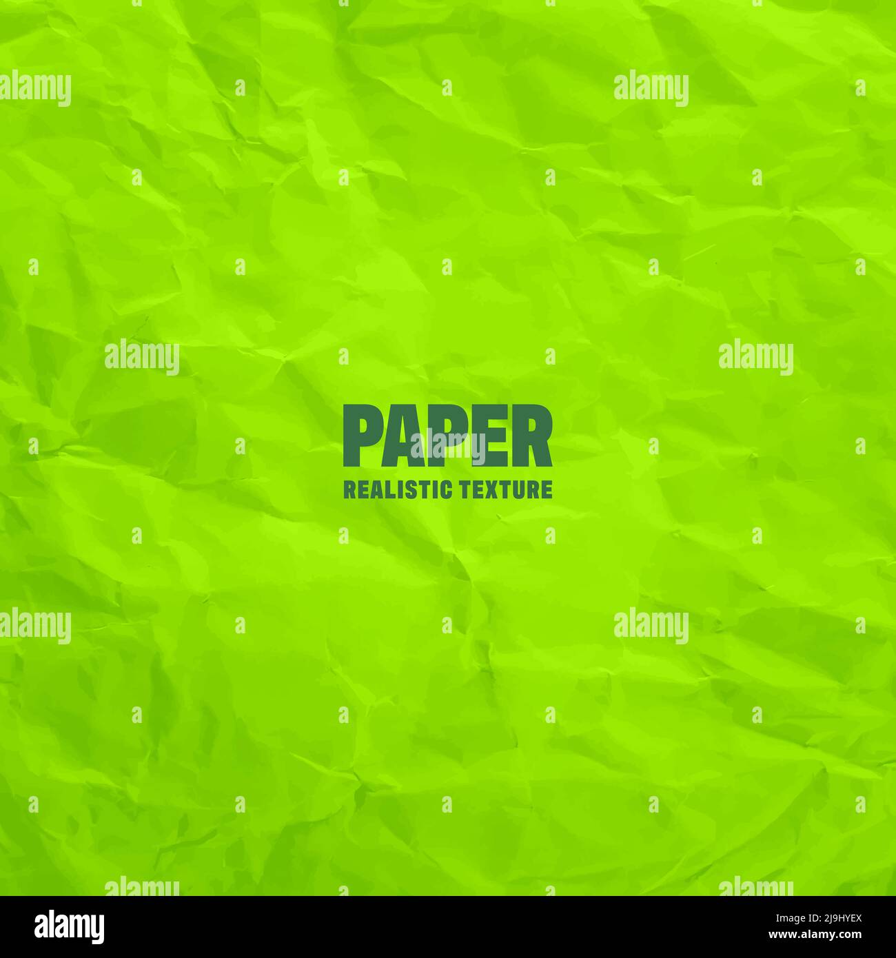 Colorful green crumpled paper texture. Rough grunge old blank. Colored ...