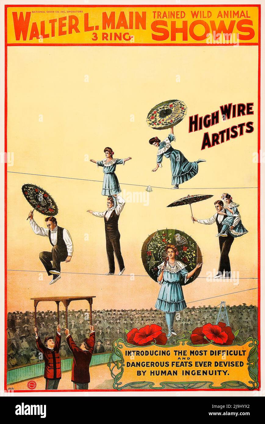 Vintage circus poster - Walter L. Main Circus Poster (1900). Poster ...