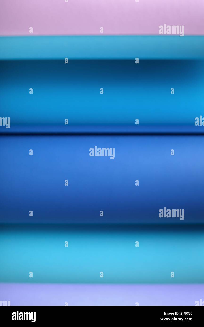 Abstract geometric background with defocused volume stripes of paper ...