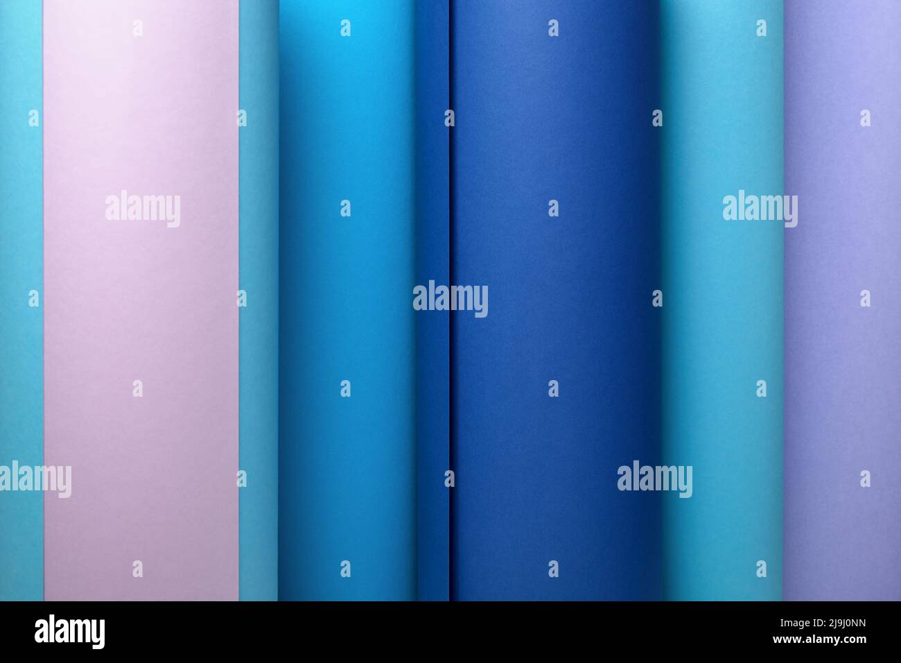 Abstract geometric background with colorful volume stripes of paper ...