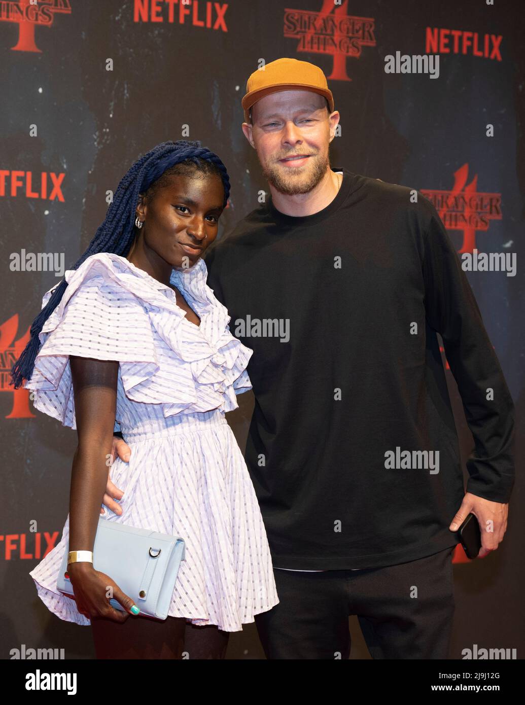 Berlin, Germany. 23rd May, 2022. Oumi Janta with company comes to the ...