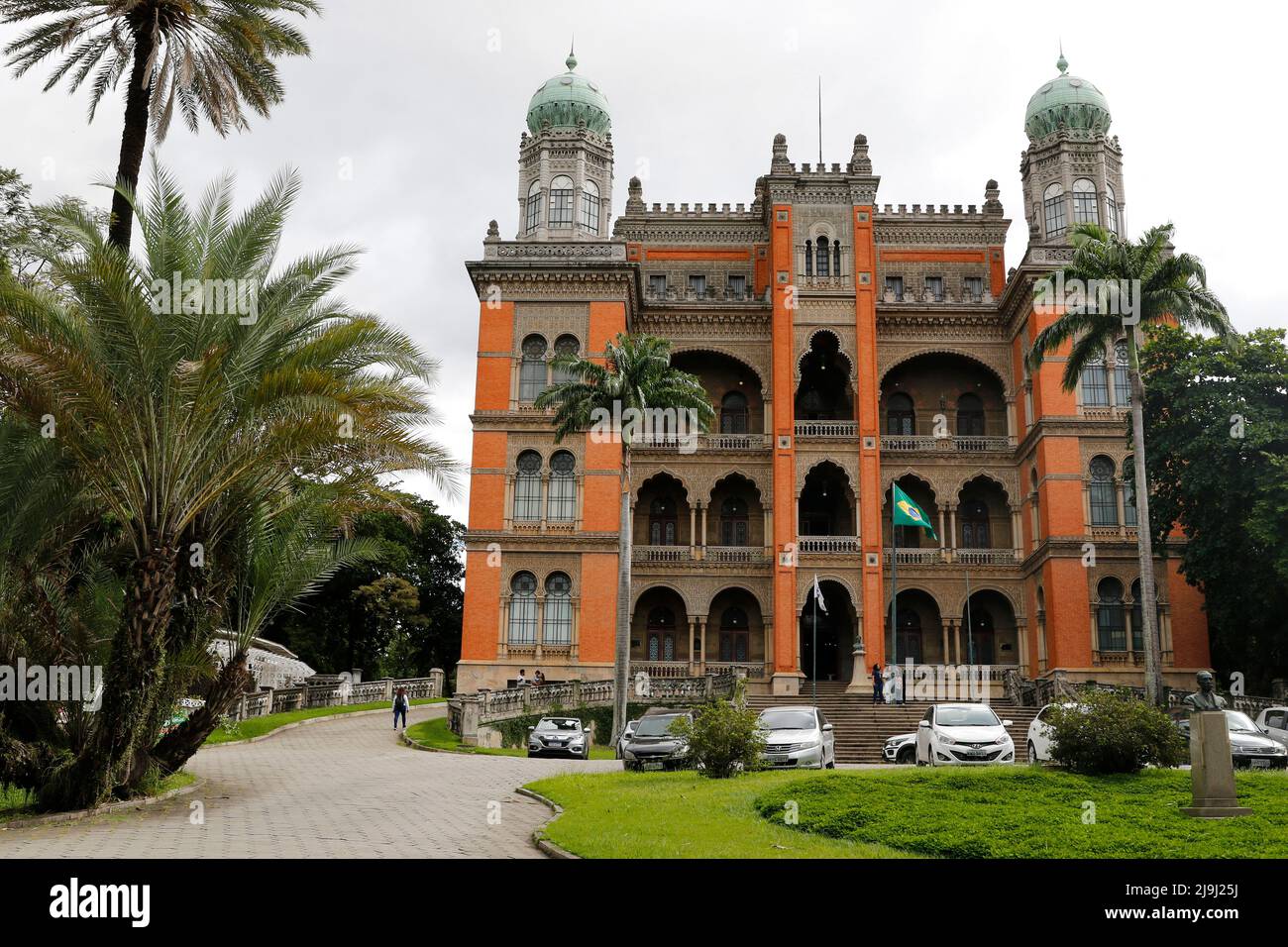 Fiocruz building. Oswaldo Cruz Foundation facade. Historical moorish ...