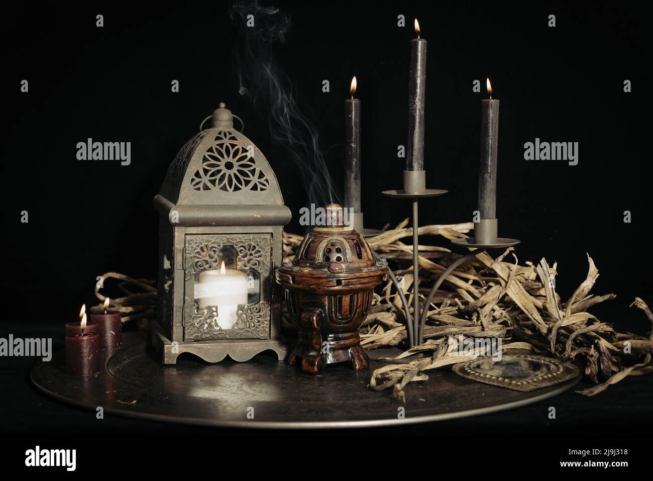 Composition of esoteric objects, used for healing and fortune-telling ...