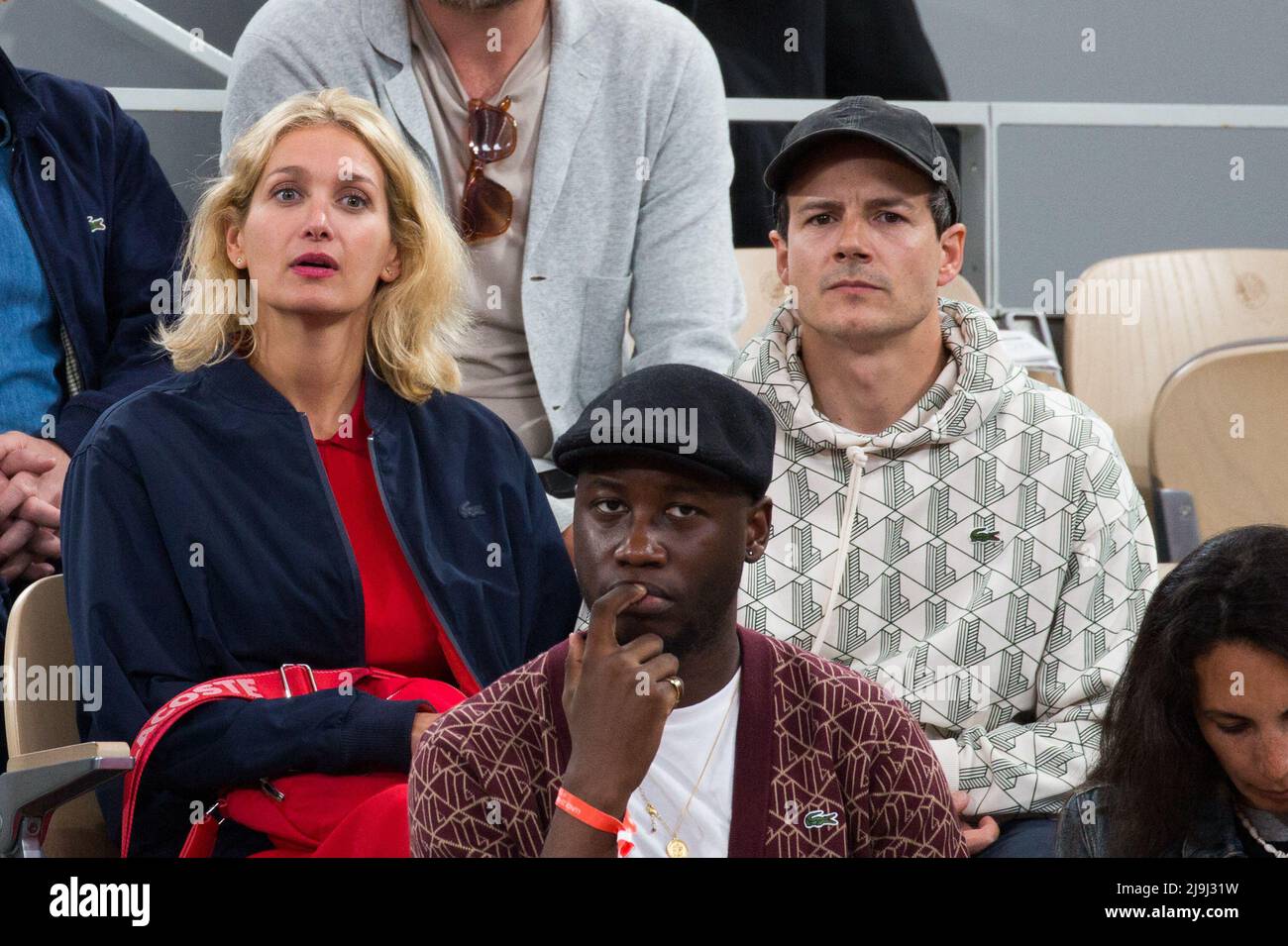 Paris, France. May 22, 2022, Caroline Anglade and her husband Nicolas ...
