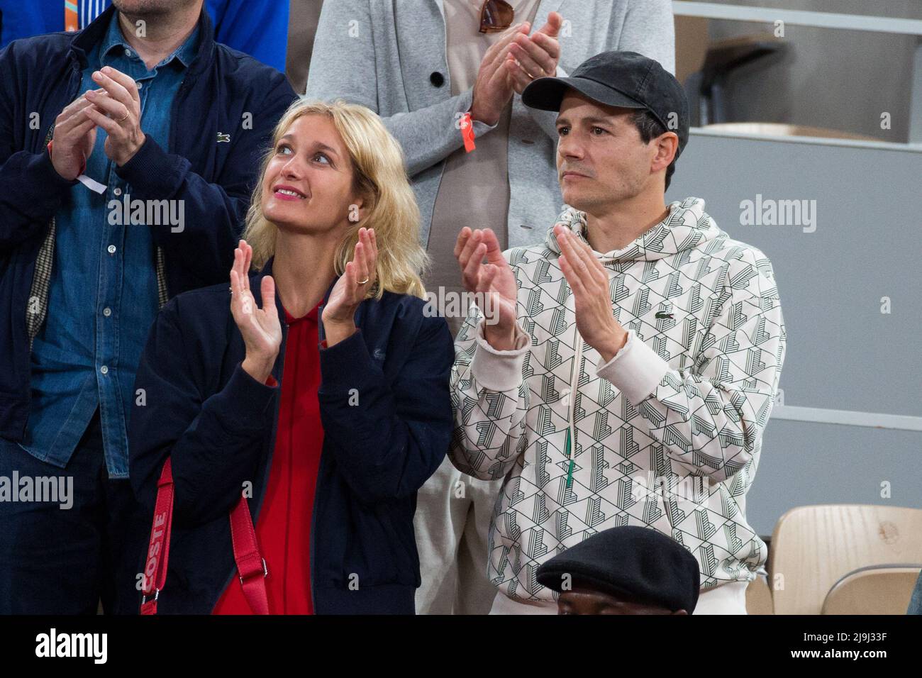 Paris, France. May 22, 2022, Caroline Anglade and her husband Nicolas ...