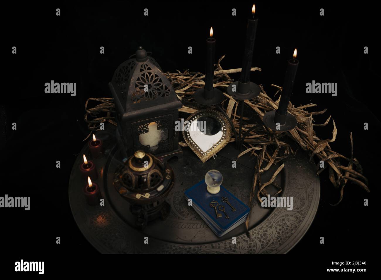 Composition of esoteric objects, used for healing and fortune-telling ...