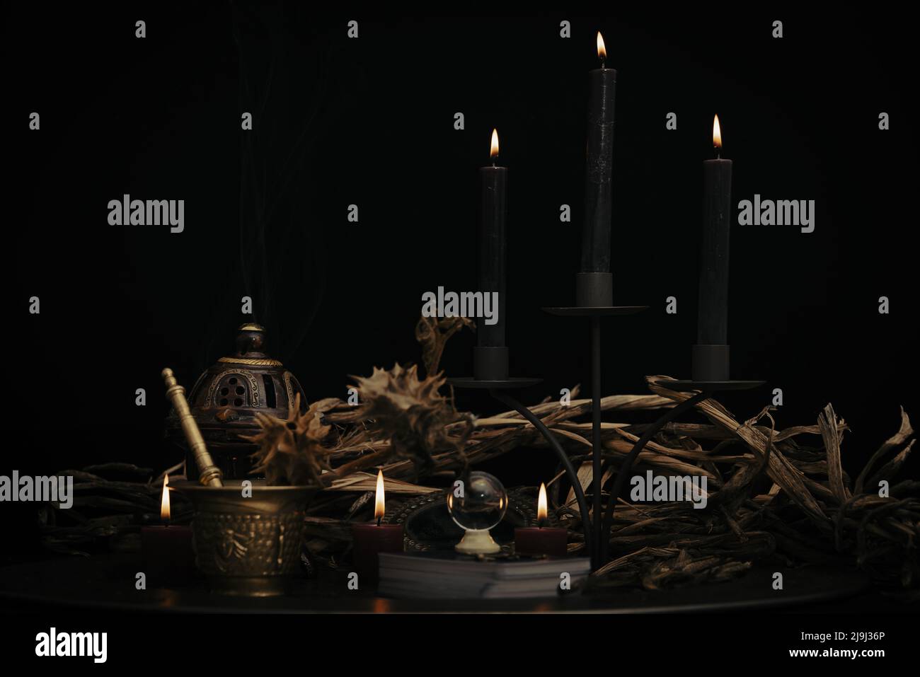 Composition of esoteric objects, used for healing and fortune-telling ...