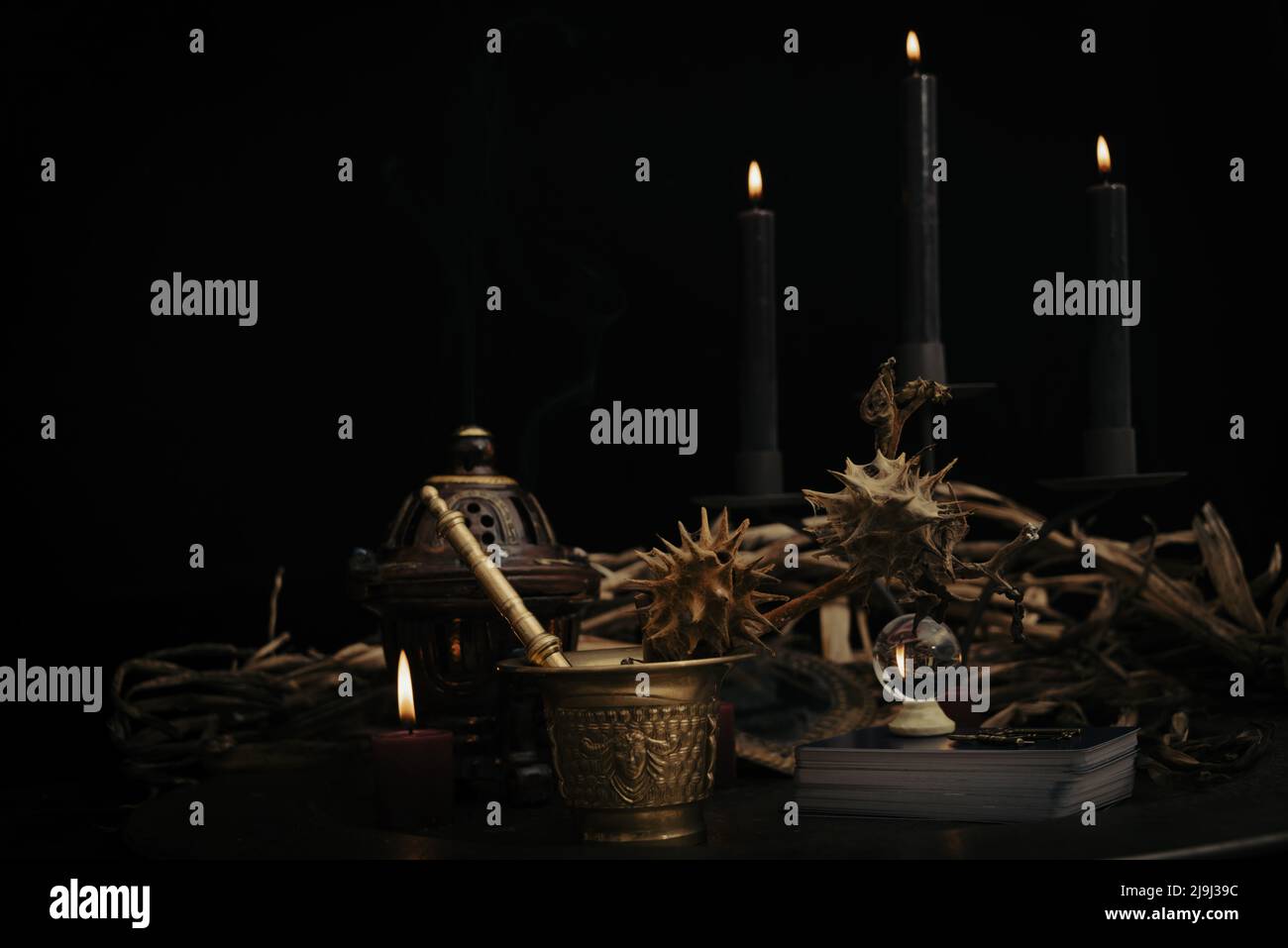 Composition of esoteric objects, used for healing and fortune-telling ...