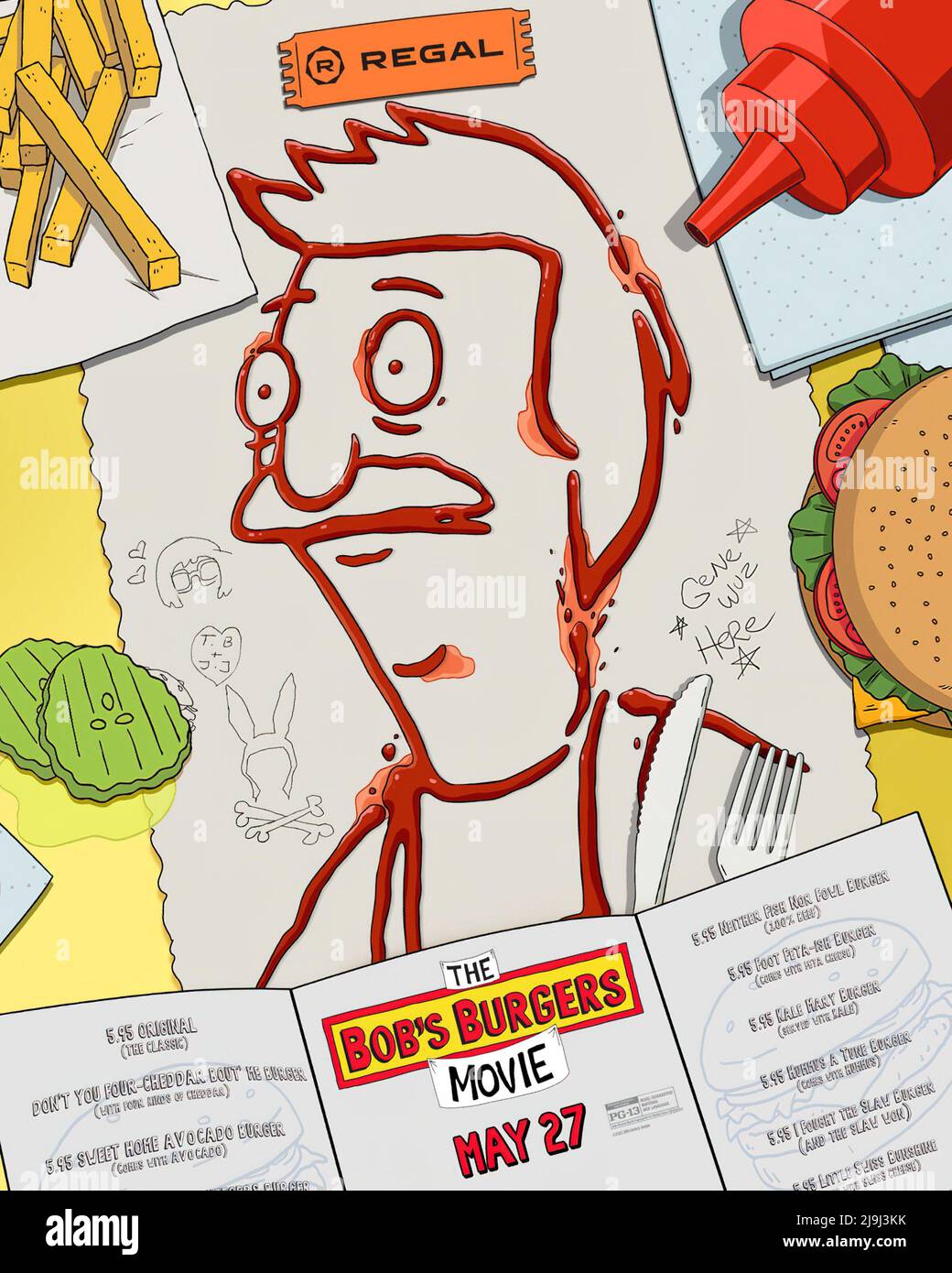 The Bobs Burgers Movie Regal Theatrical Release Poster Bob Belcher
