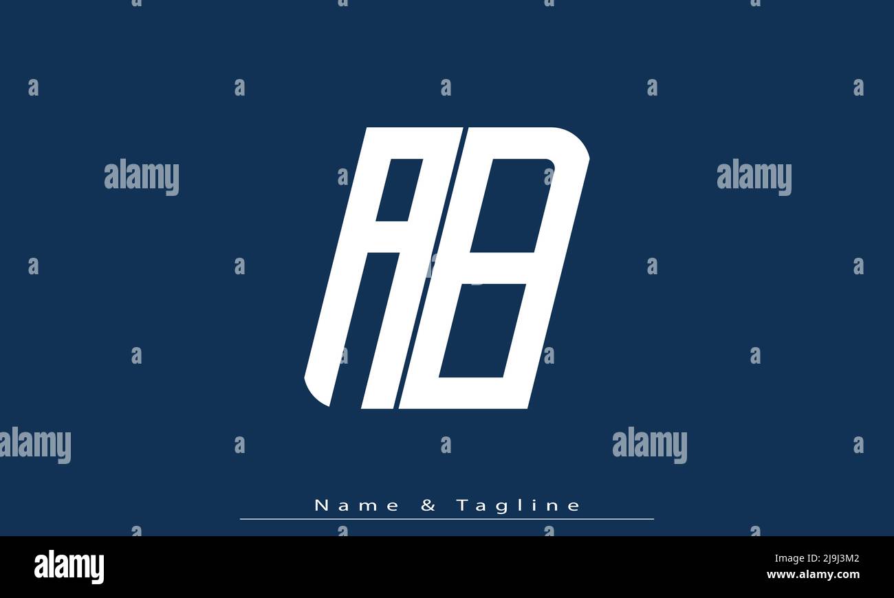 Alphabet letters Initials Monogram logo AB , BA Stock Vector Image ...