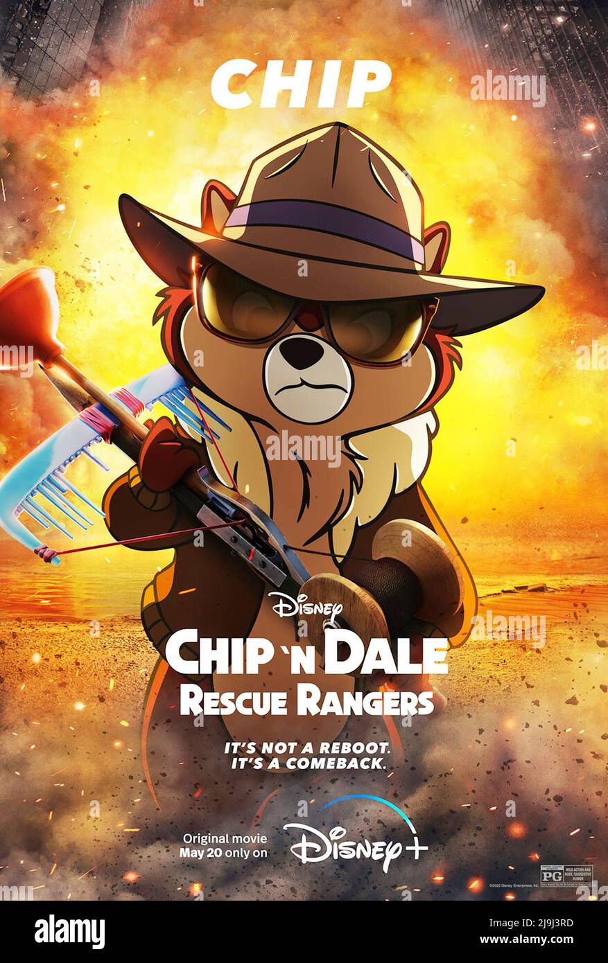 CHIP 'N' DALE: RESCUE RANGERS, US character poster, Chip (voice: John ...