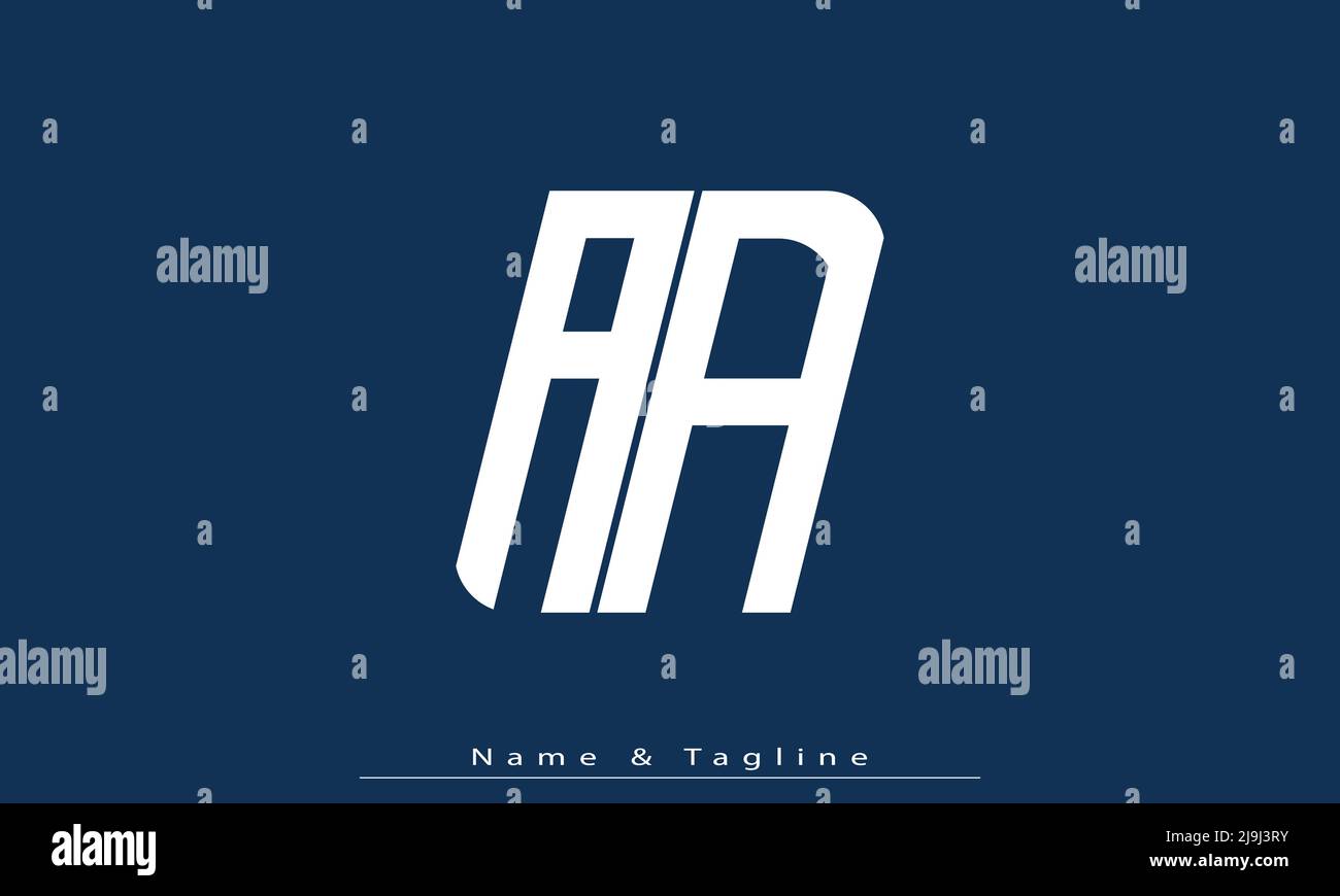 Alphabet letters Initials Monogram logo AA Stock Vector Image & Art - Alamy