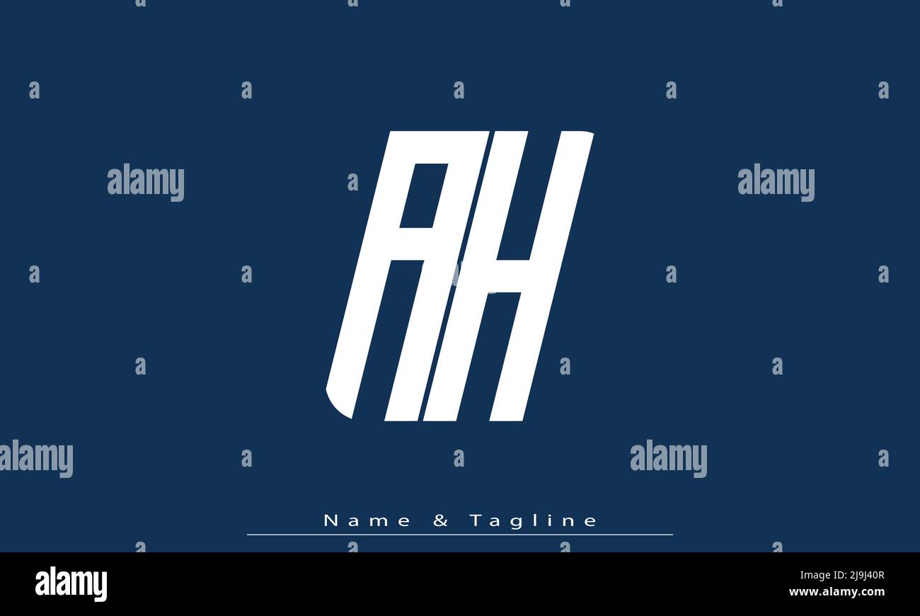 Alphabet letters Initials Monogram logo AH , HA Stock Vector Image ...