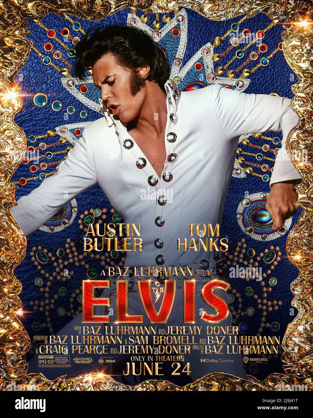 ELVIS, US poster, Austin Butler as Elvis Presley, 2022. © Warner Bros ...
